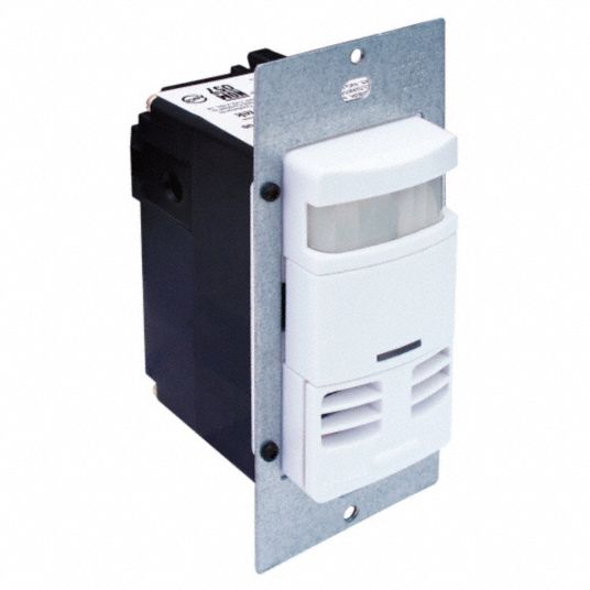 LEVITON Wall Switch Box Occupancy Sensor, 2400 sq ft Passive Infrared ...