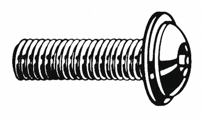 GRAINGER APPROVED BHCS FLN 010.9 ZP M12-1.75X30,50/PK - Socket Head Cap ...