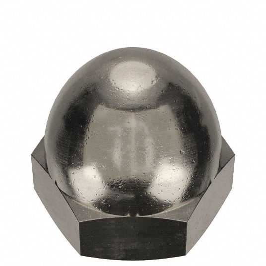 #4-40 Thread, Nickel-Plated, Cap Nut - 38D045|CPB292 - Grainger