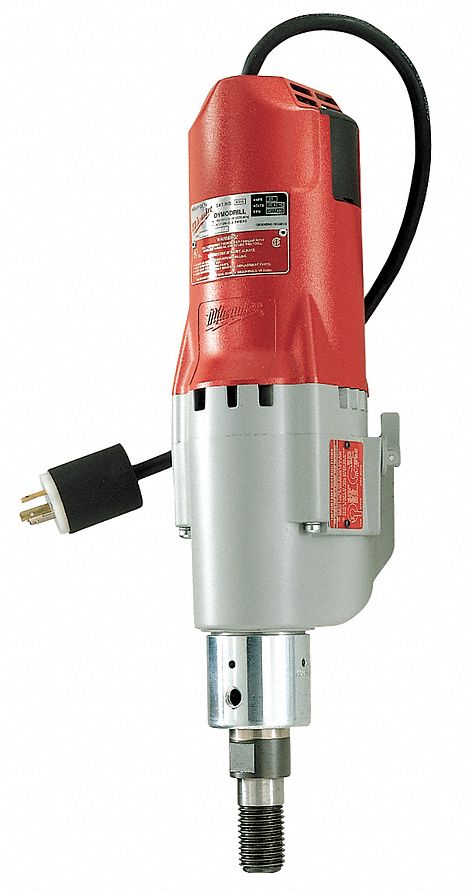 MILWAUKEE, 120V AC, 7 in Capacity (Concrete), Diamond Coring Rig Motor ...