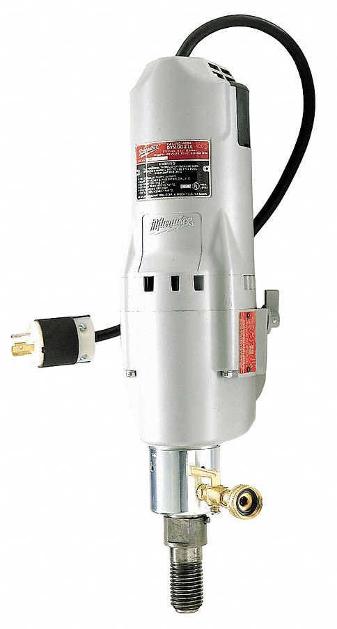 MILWAUKEE, 120V AC, 10 in Capacity (Concrete), Diamond Coring Rig Motor ...