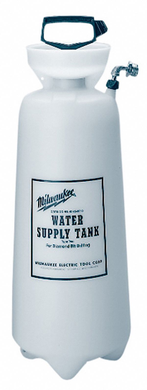 MILWAUKEE Coring Rig Water Tank: 4115-22/4120-22, 38D746/38D748, 1 ...