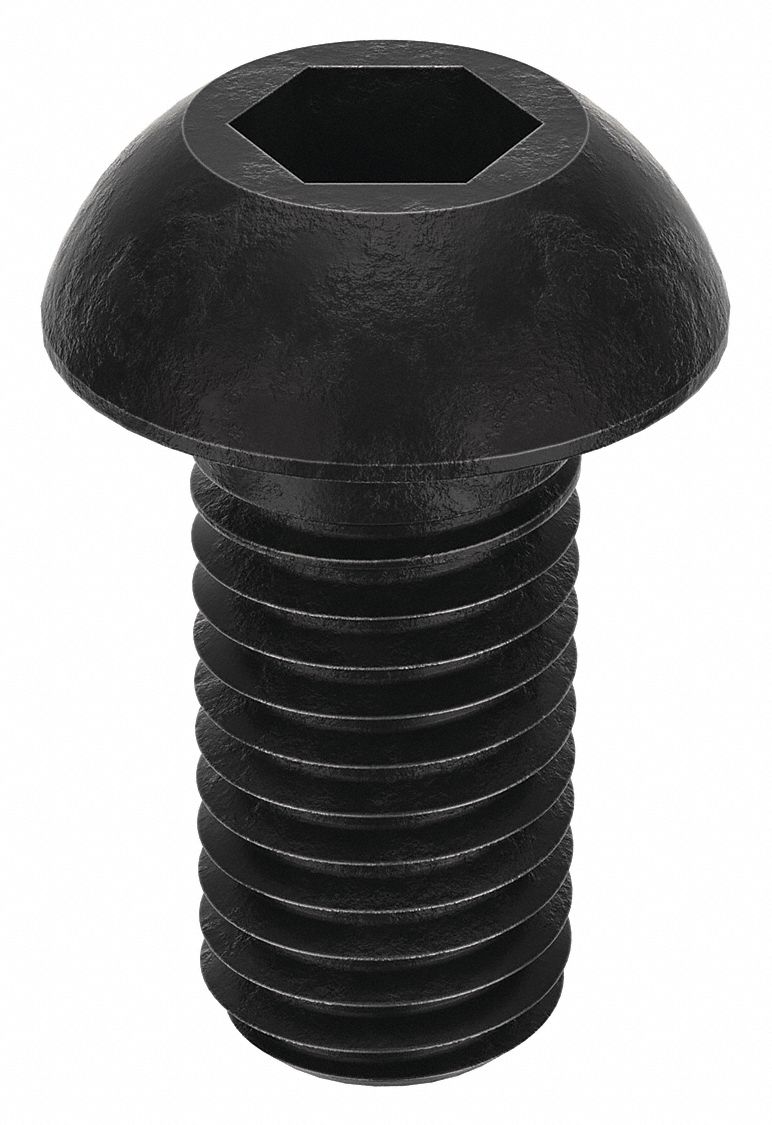 M12x1.75 Thread Size, 25 mm Lg, Socket Head Cap Screw - 38DA61|M07150 ...