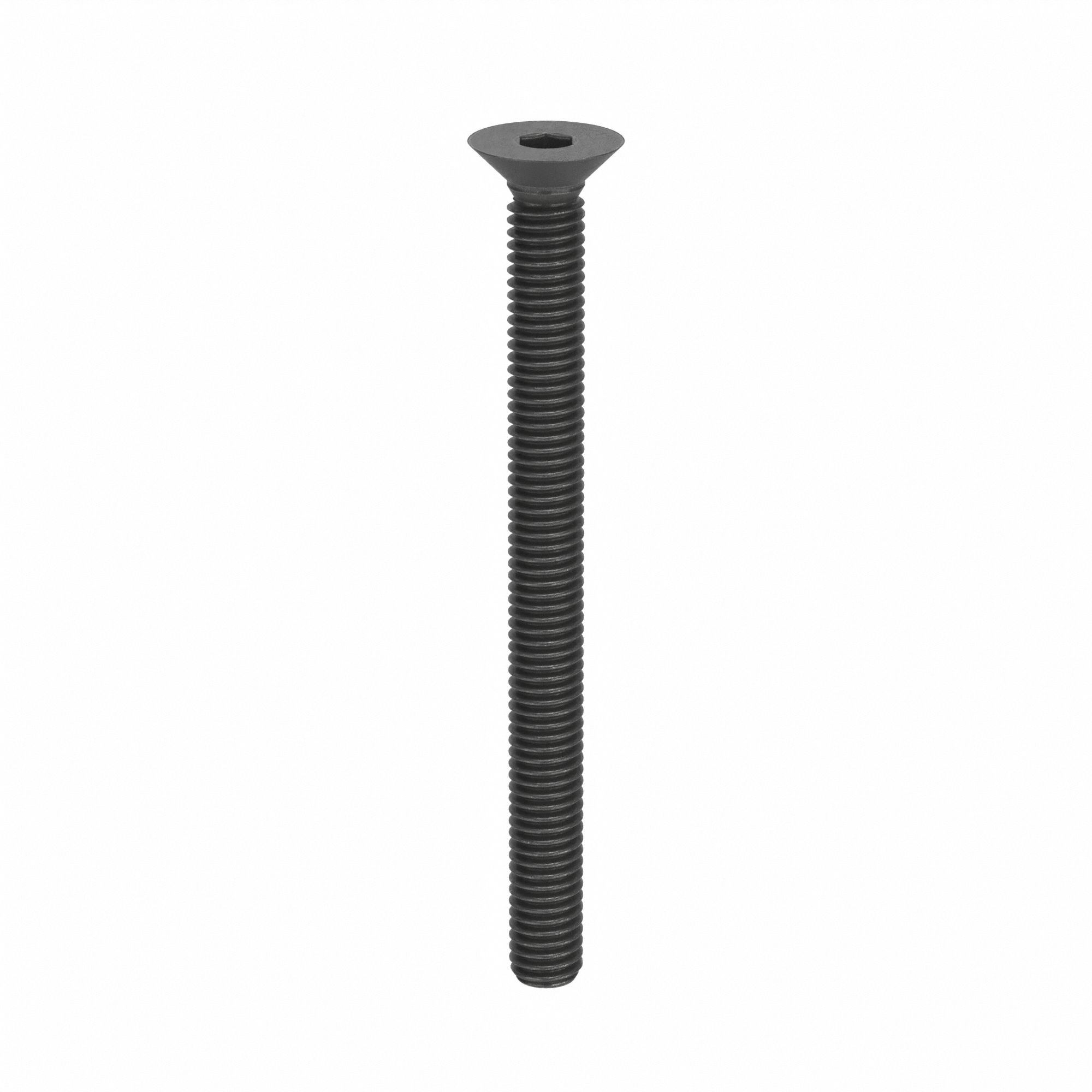 M6-1 Thread Size, 70 mm Lg, Socket Flat Head Screw - 38DE80|M07400.060. ...