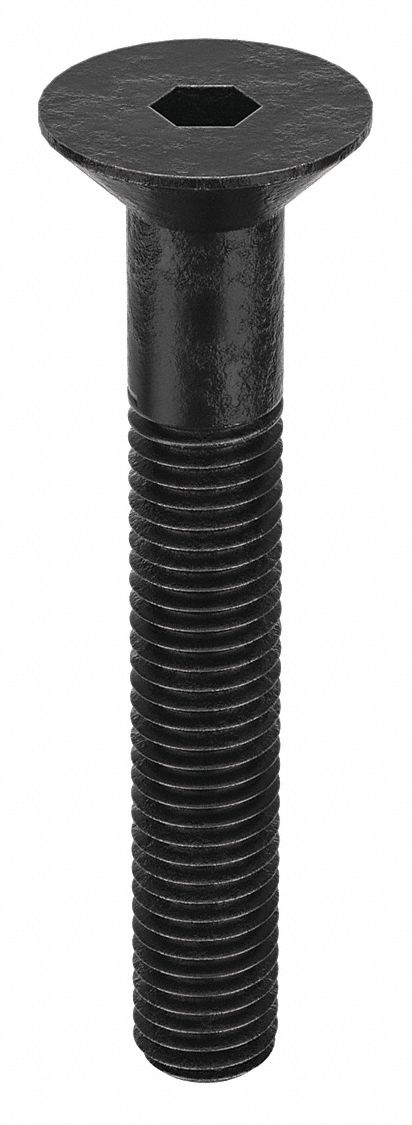 M10x1.50 Thread Size, 65 mm Lg, Socket Flat Head Screw - 38DE87|M07400 ...