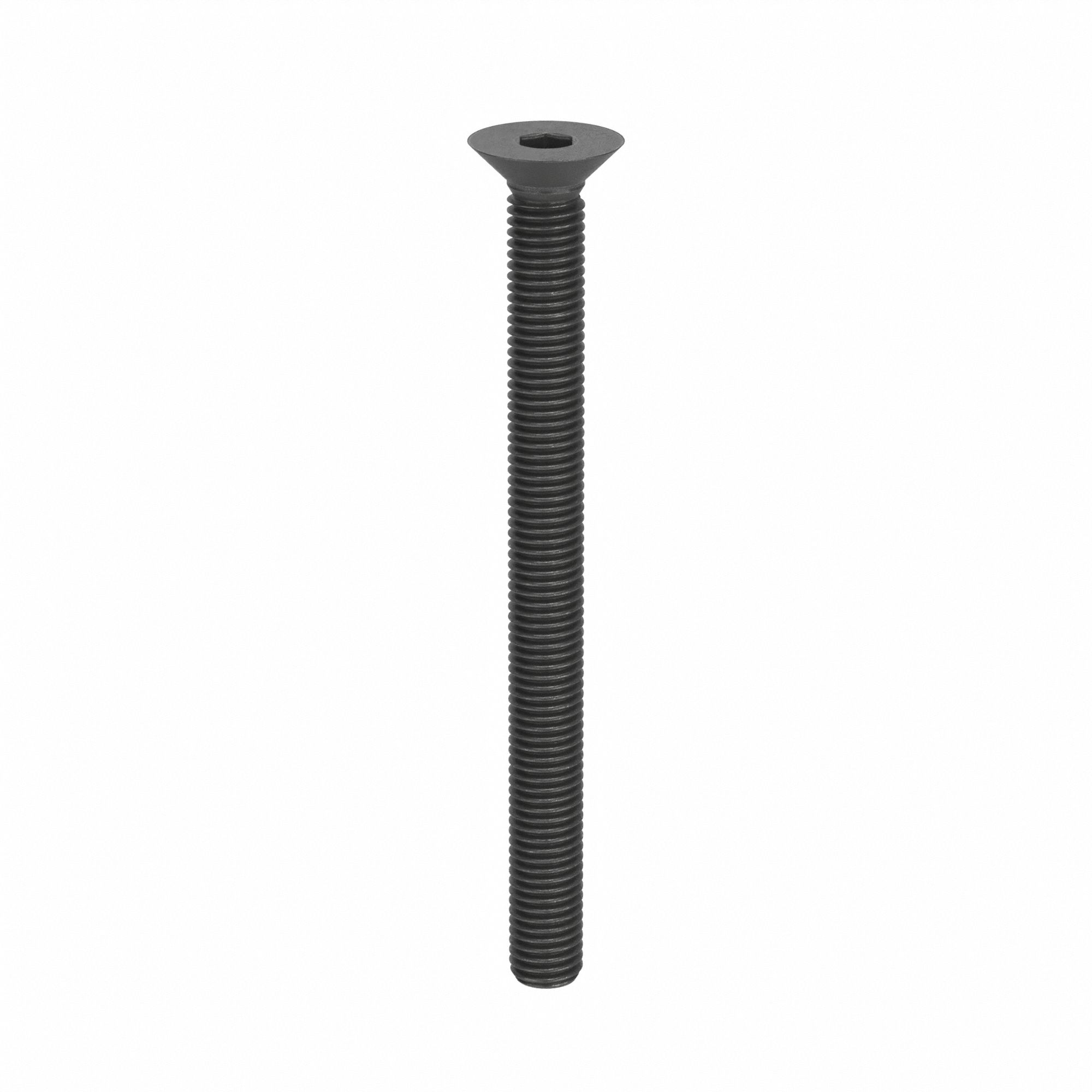 M12-1.75 Thread Size, 140 mm Lg, Socket Flat Head Screw - 38DE95|M07400 ...