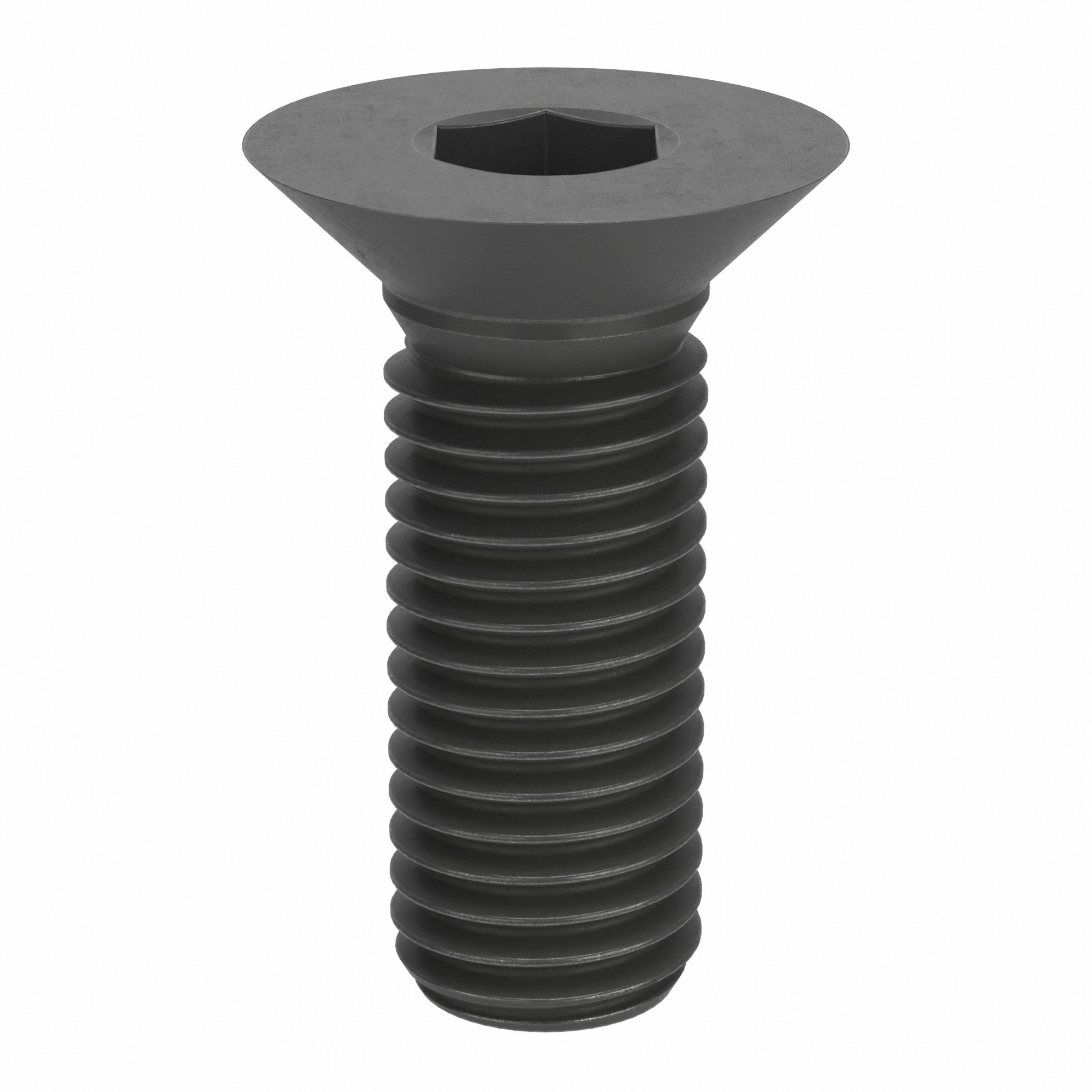 M18x2.50 Thread Size, 50 mm Lg, Socket Flat Head Screw - 38DF08|M07400 ...