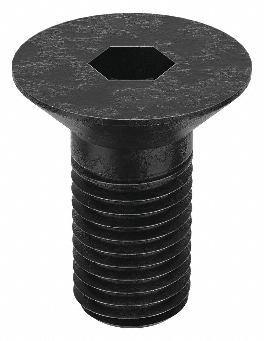 M20-2.5 Thread Size, 35 mm Lg, Socket Flat Head Screw - 38DF15|M07400 ...