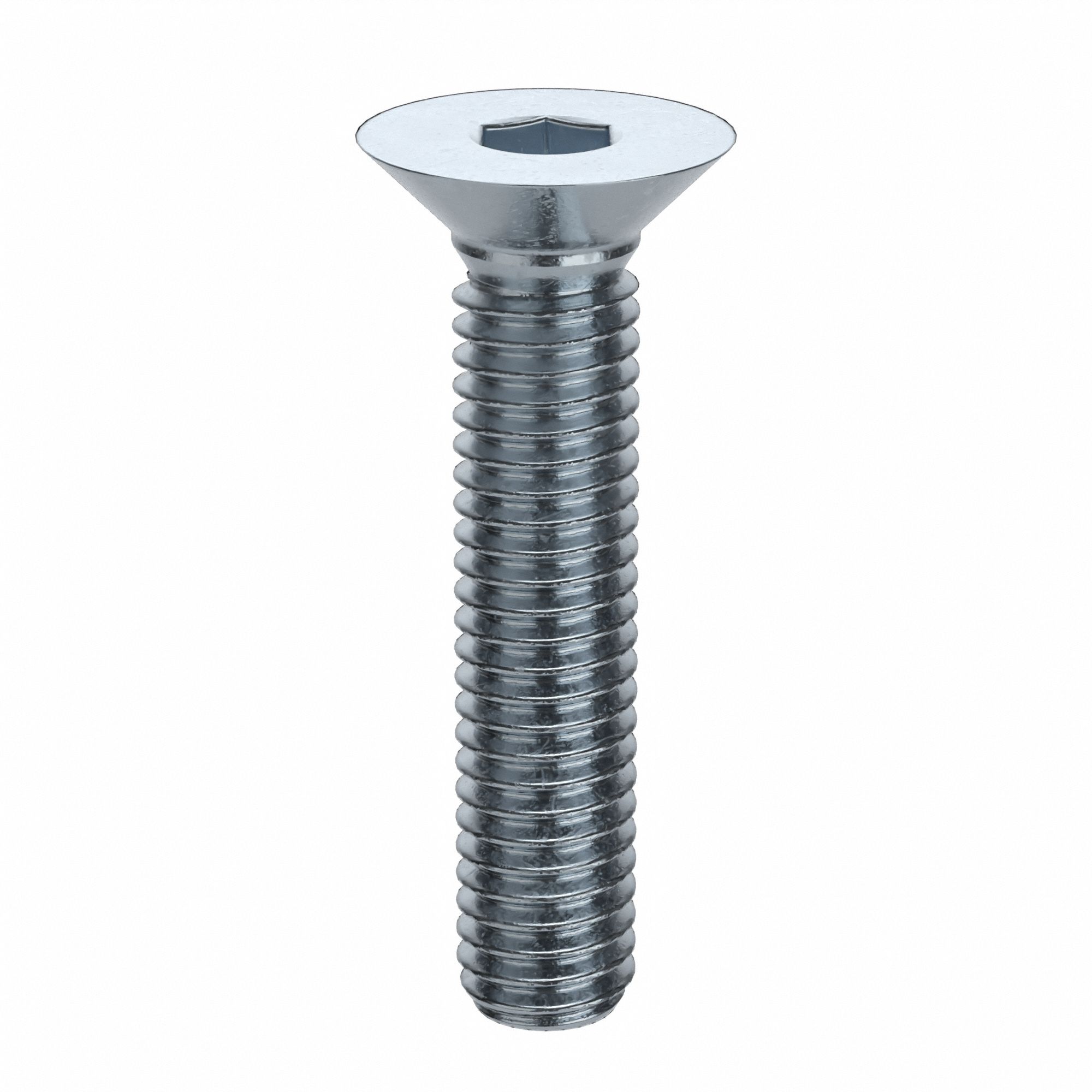M6-1 Thread Size, 30 mm Lg, Socket Flat Head Screw - 38DF73|M07470.060. ...