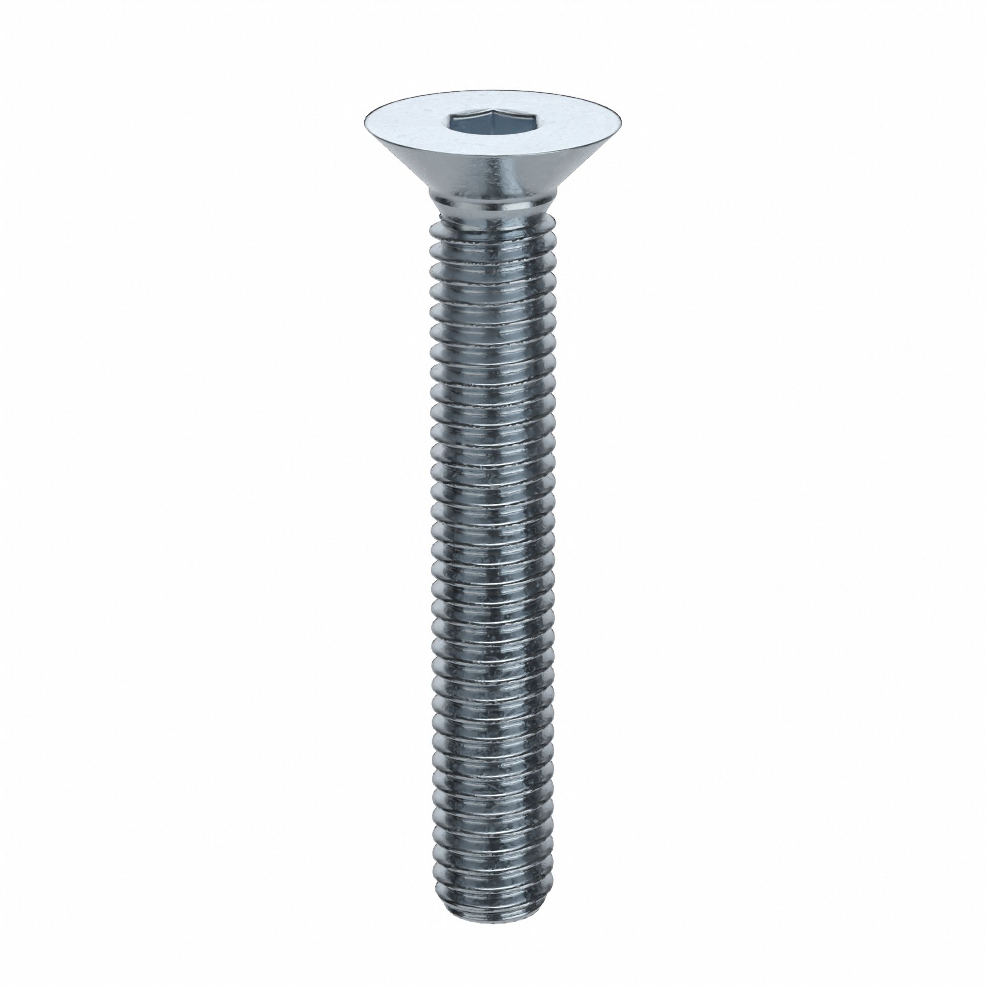 M6-1 Thread Size, 40 mm Lg, Socket Flat Head Screw - 38DF75|M07470.060. ...