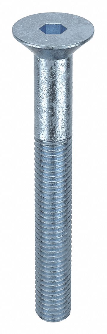 M8-1.25 Thread Size, 65 mm Lg, Socket Flat Head Screw - 38DF92|M07470 ...