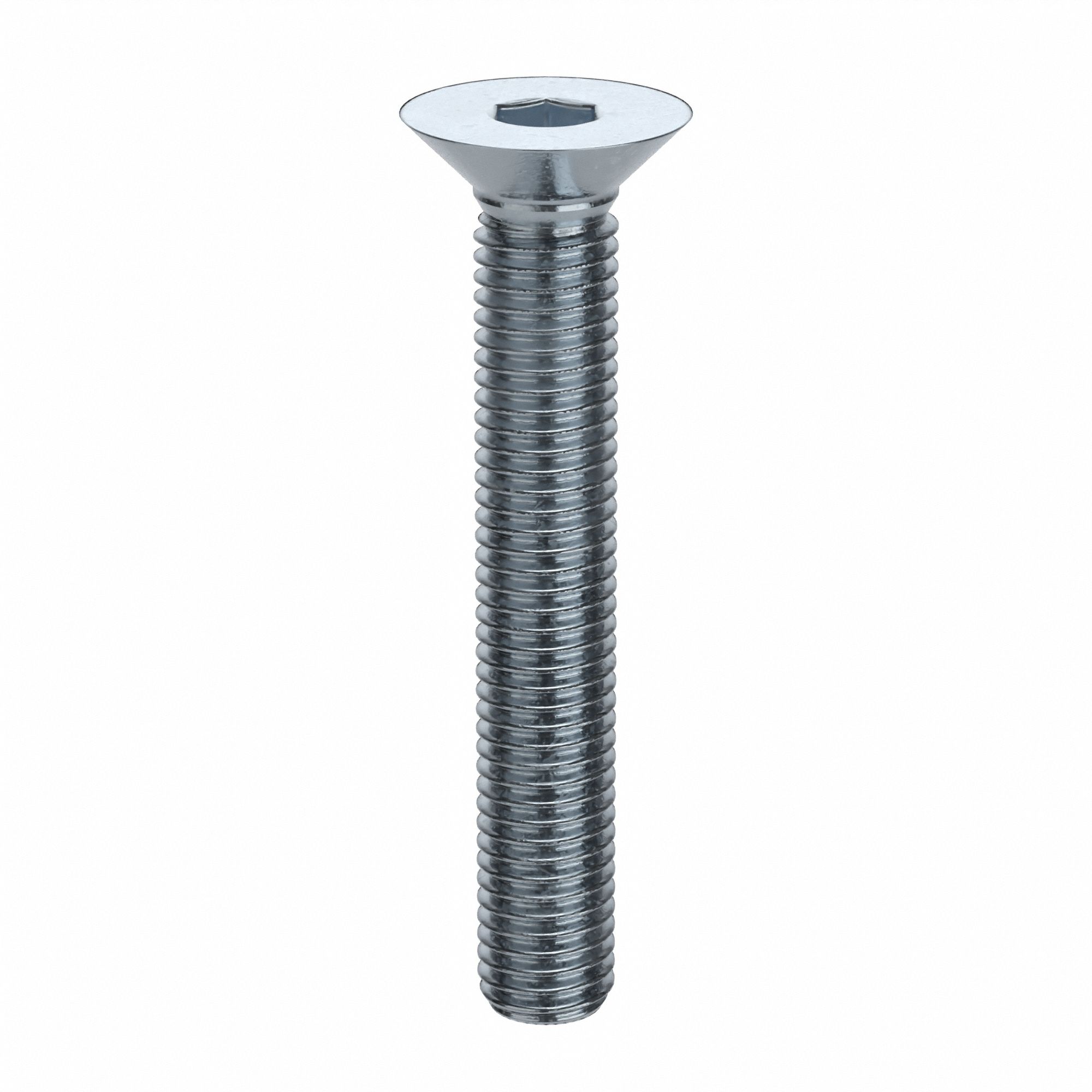 M12x1.75 Thread Size, 80 mm Lg, Socket Flat Head Screw - 38DG21|M07470 ...