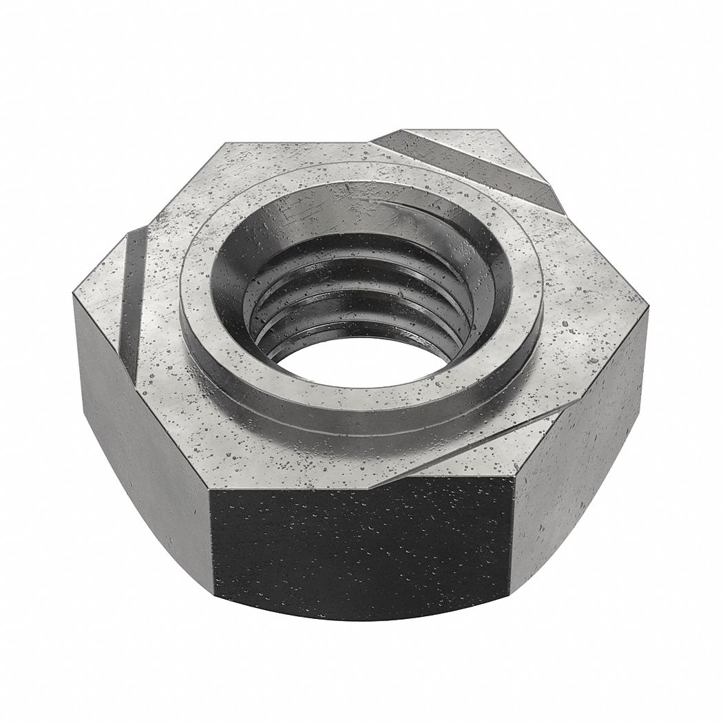 M6x1.00 Thread, Plain, Weld Nut - 38DJ29|M14020.060.0001 - Grainger