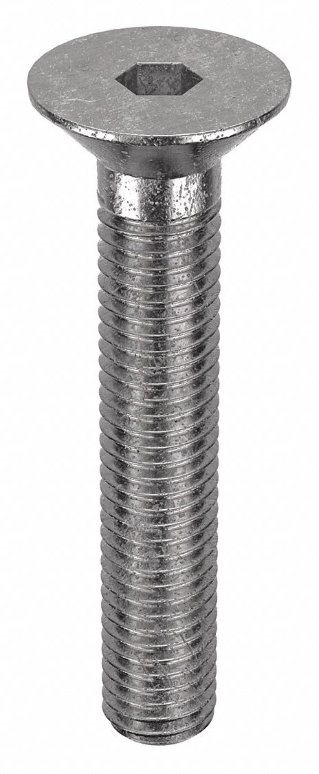 M10-1.5 Thread Size, 55 mm Lg, Socket Flat Head Screw - 38DZ83|M51060 ...