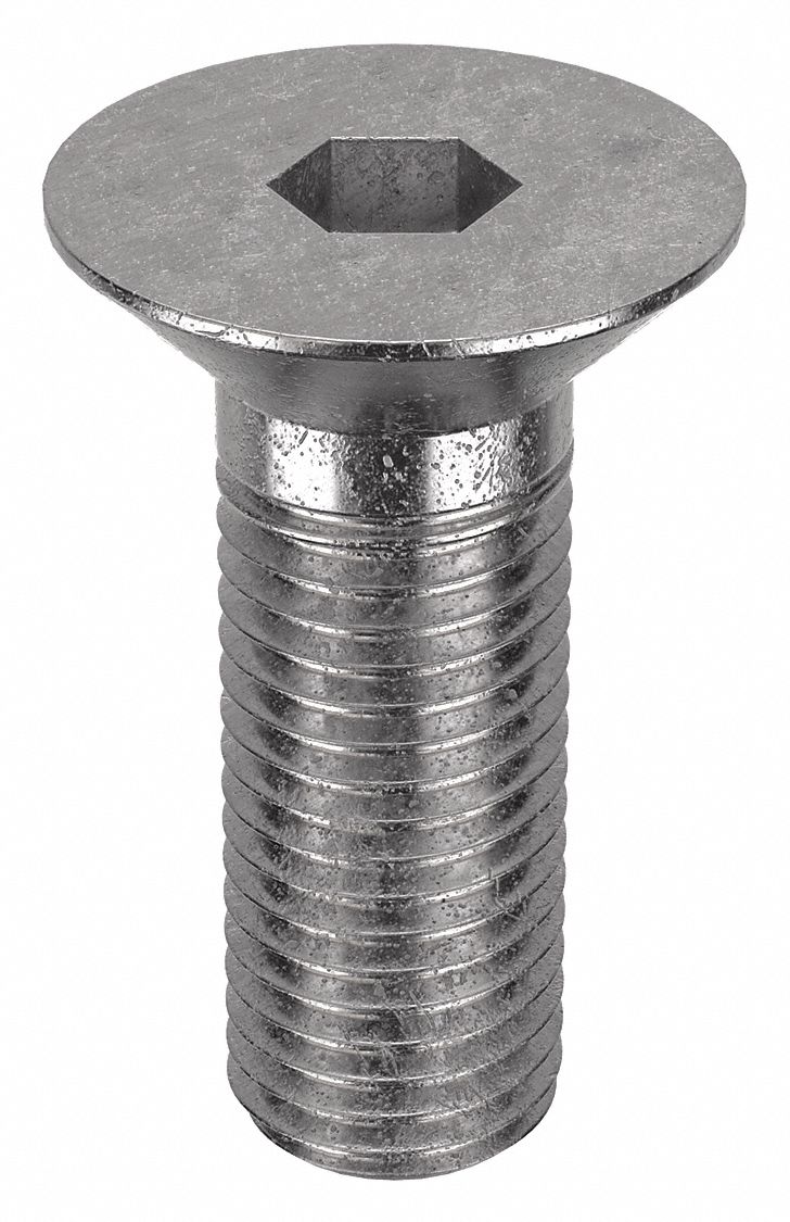 M20-2.5 Thread Size, 50 mm Lg, Socket Flat Head Screw - 38DZ91|M51060 ...