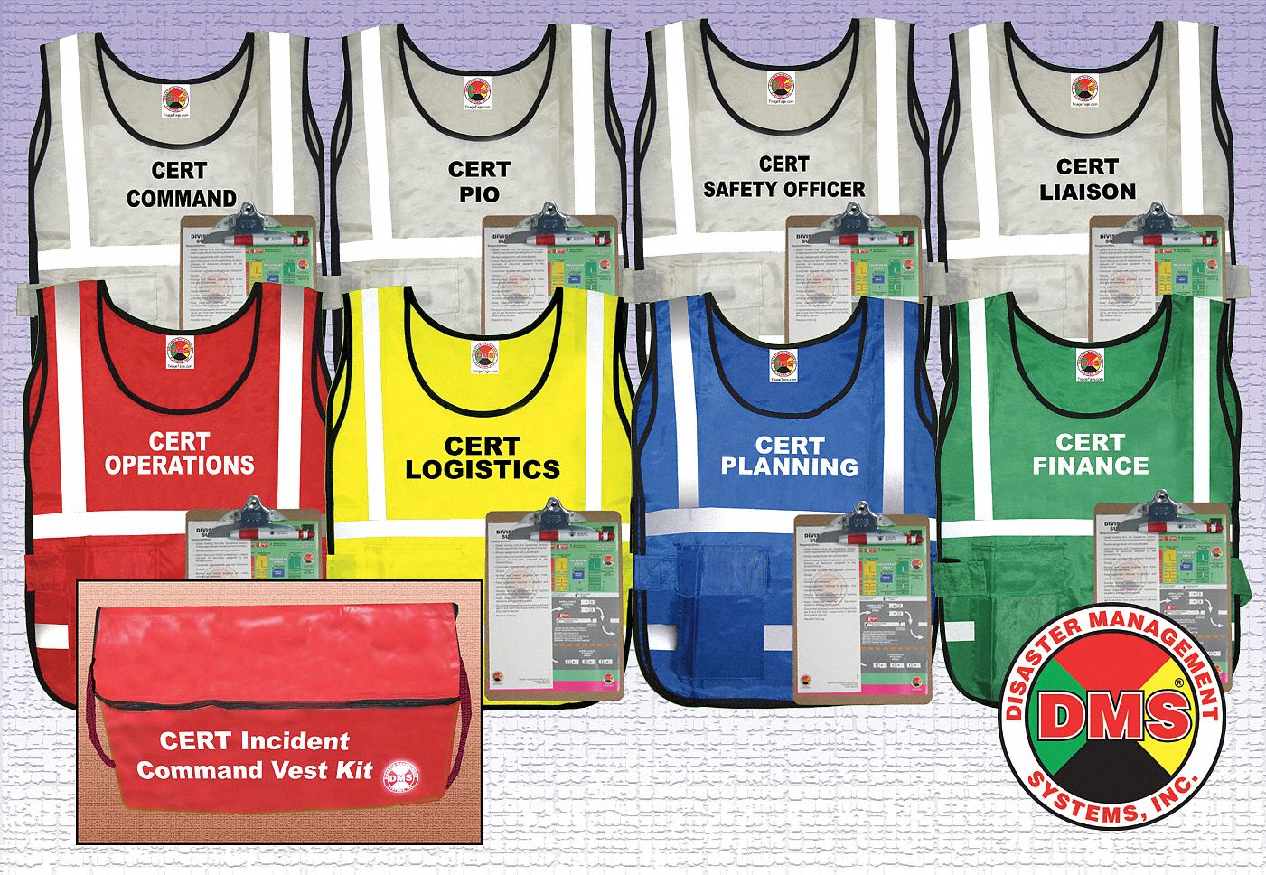 DISASTER MANAGEMENT SYSTEMS, Safety Vest ANSI Class Class 2, Assorted ...