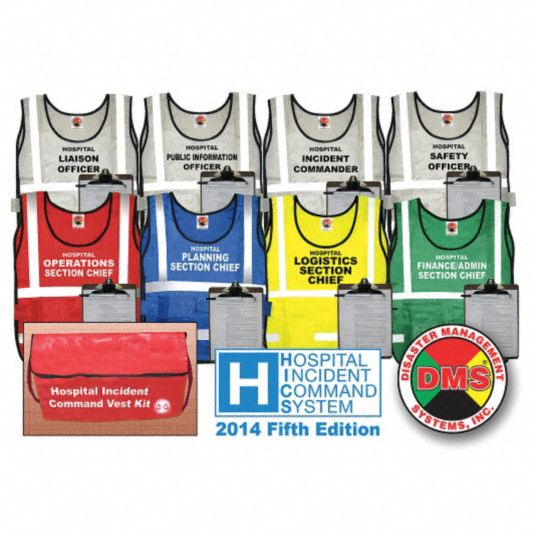 DISASTER MANAGEMENT SYSTEMS, Safety Vest ANSI Class Class 1, Assorted ...