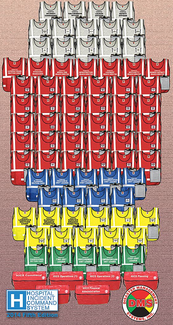 DISASTER MANAGEMENT SYSTEMS, Safety Vest ANSI Class Class 1, Assorted ...