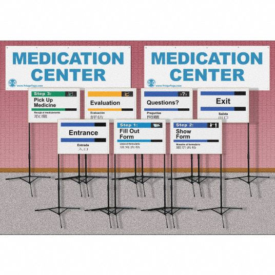 Mass Medication Flag Kit - Grainger