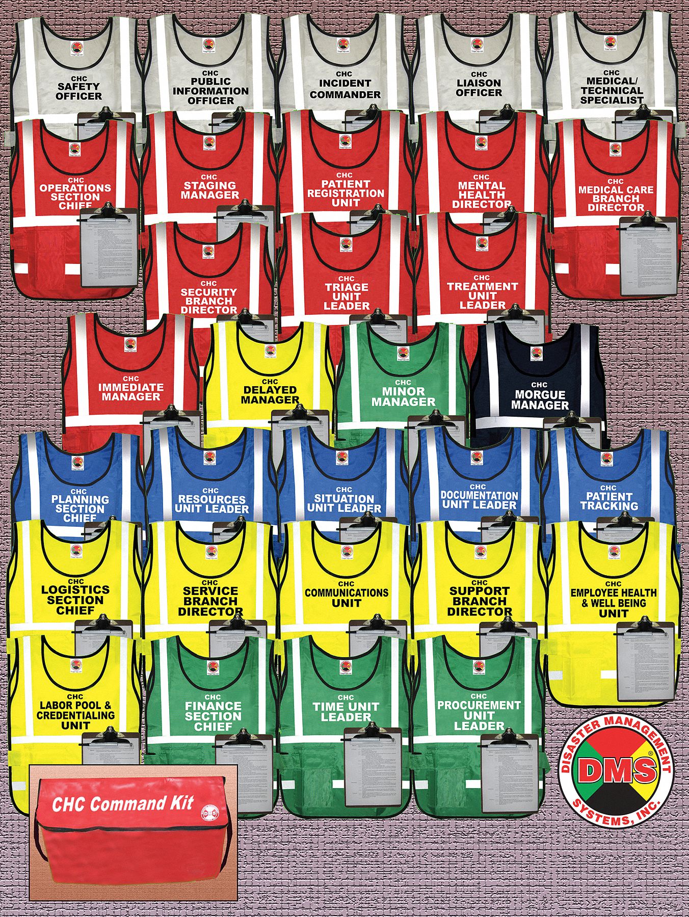 DISASTER MANAGEMENT SYSTEMS, Safety Vest ANSI Class Class 2, Assorted ...