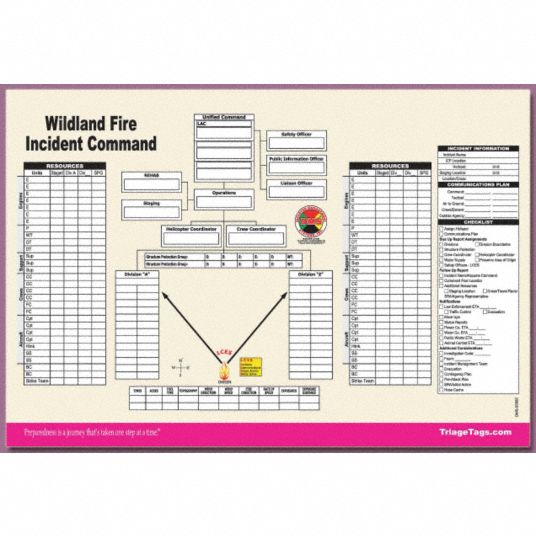 DMS Wildland Fire ICS Worksheet, PK 25 - 38E612|DMS 05565 - Grainger