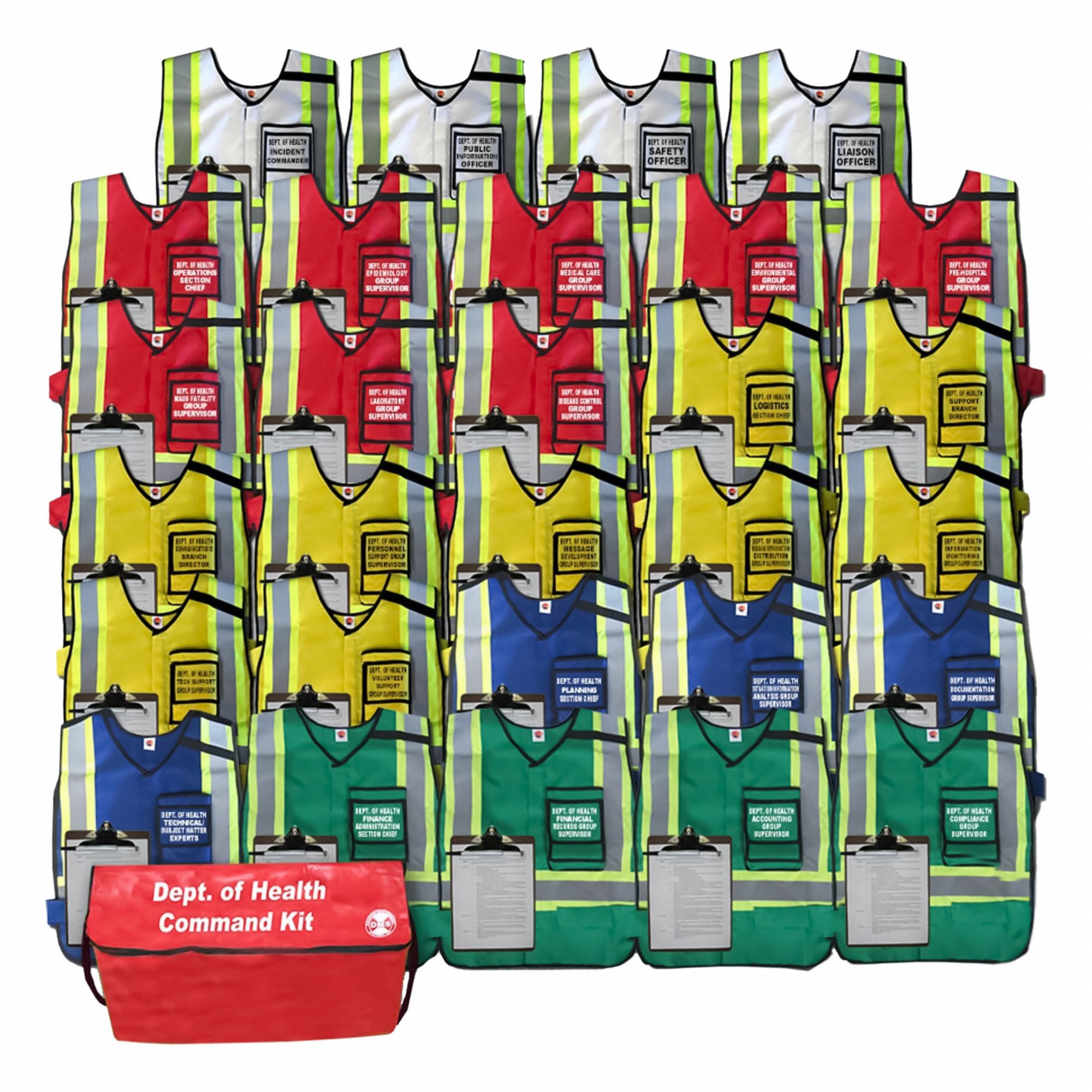 DISASTER MANAGEMENT SYSTEMS, Incident Command Vest Kit - 38E619|DMS ...