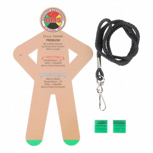 DISASTER MANAGEMENT SYSTEMS, 32, PK, Triage Training Cards - 38E649|DMS ...