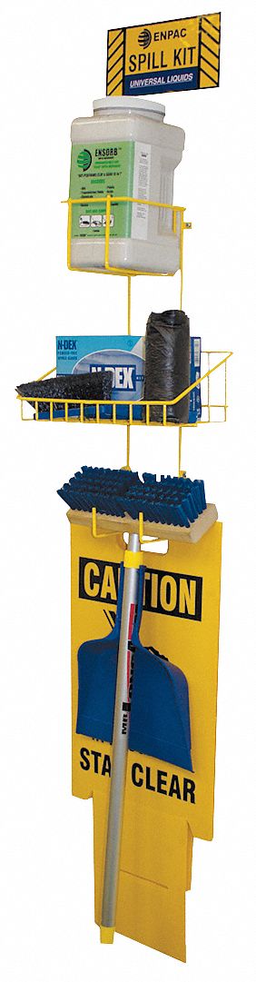 ENPAC, 1 gal Volume Absorbed Per Kit, 1 gal, Spill Control Station ...