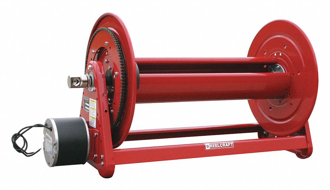 REELCRAFT Electric Motor Driven Hose Reel: 275 ft (3/4 in I.D.), 3,000 ...