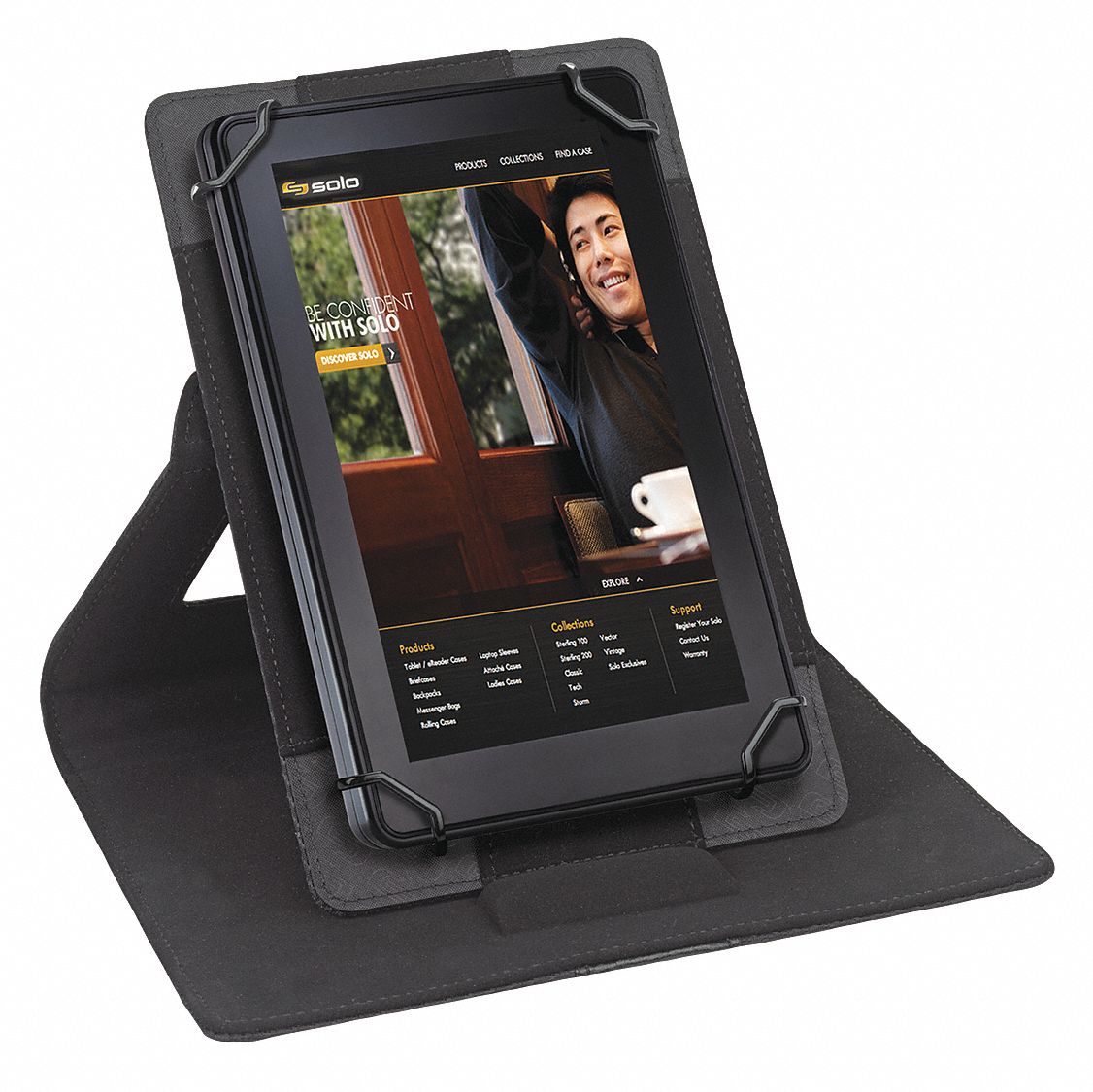 Case,Tablets Up to 8.3in,Black/Gray,8inH - Grainger