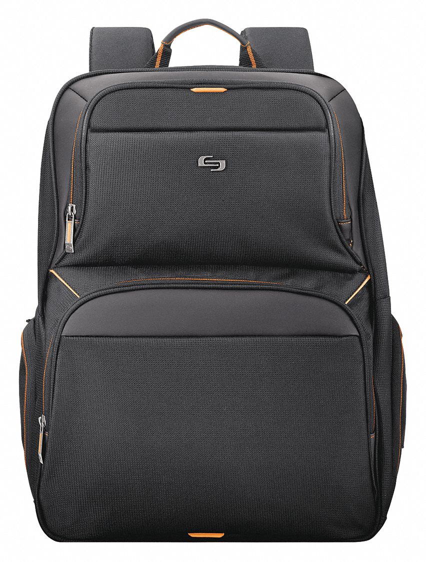 SOLO, Polyester, Black, Laptop Case - 38EF02|UBN7014 - Grainger