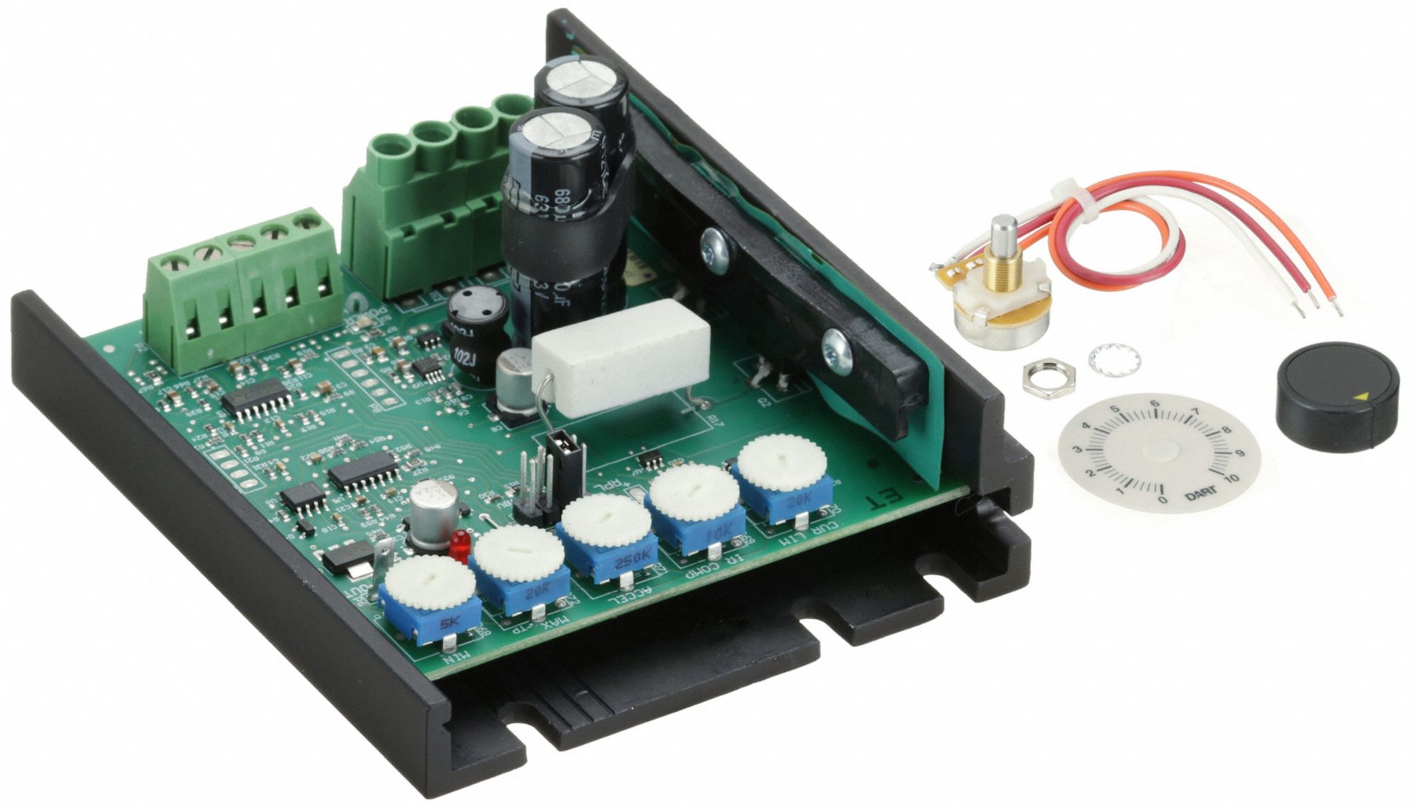 DART CONTROLS DC Speed Control: PWM, Open, 20 A Max Current, 12 to 48V ...