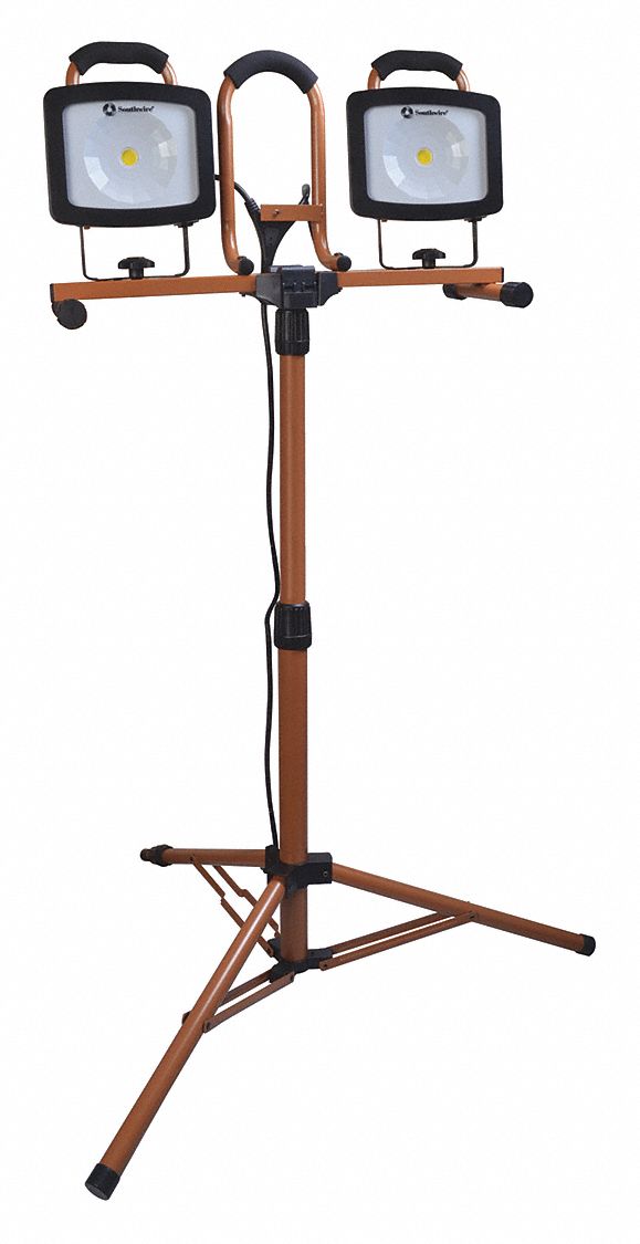 Temporary Job Site Light, Floor Stand, Corded (AC), Lumens 2948, Number ...
