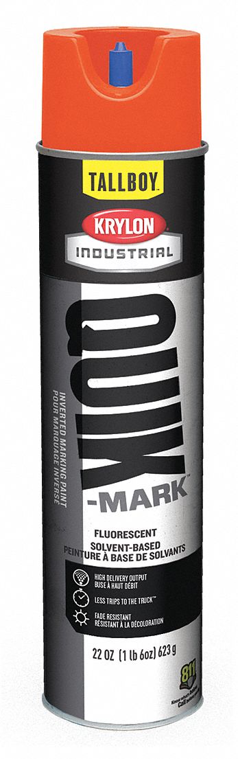 Marking Paint, Color Family Reds, Color Fluorescent Red/Orange - Grainger