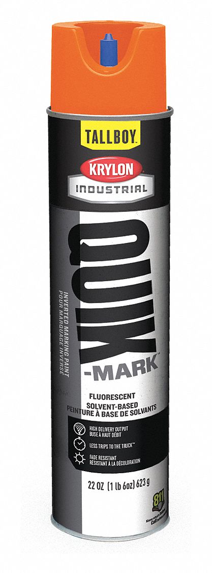 Marking Paint, Color Family Oranges, Color Fluorescent Orange - Grainger