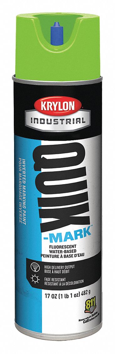 KRYLON INDUSTRIAL Marking Paint: Inverted Paint Dispensing, Fluorescent ...
