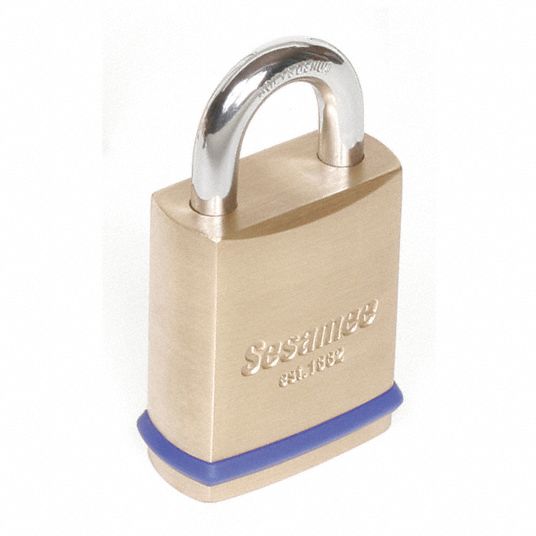SESAMEE Padlock: 3/4 in Vertical Shackle Clearance, 25/32 in Horizontal ...