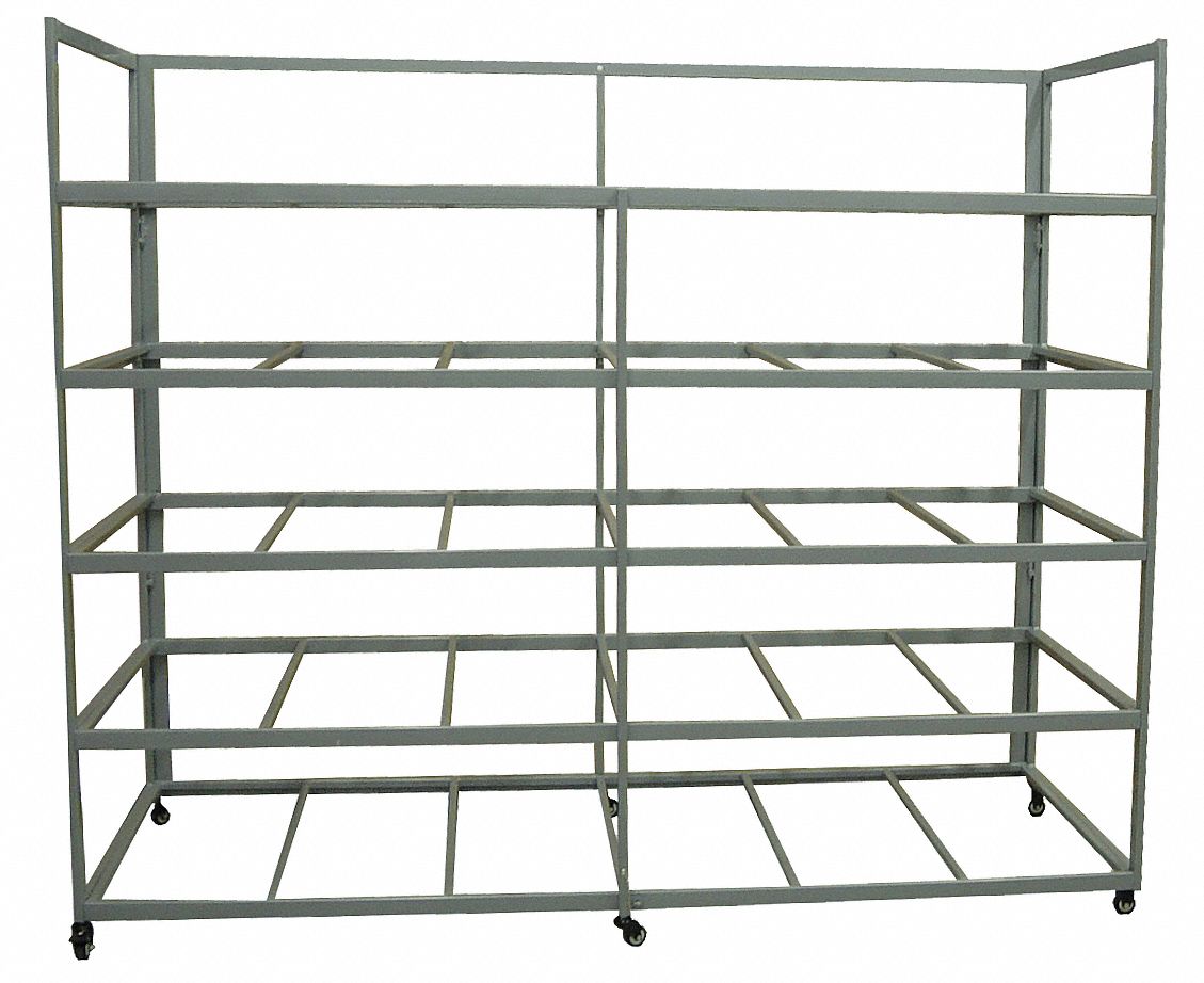 FSI Rolling Cot Storage Cart, 10 Bed - 38F346|F-EM-262CCPR - Grainger