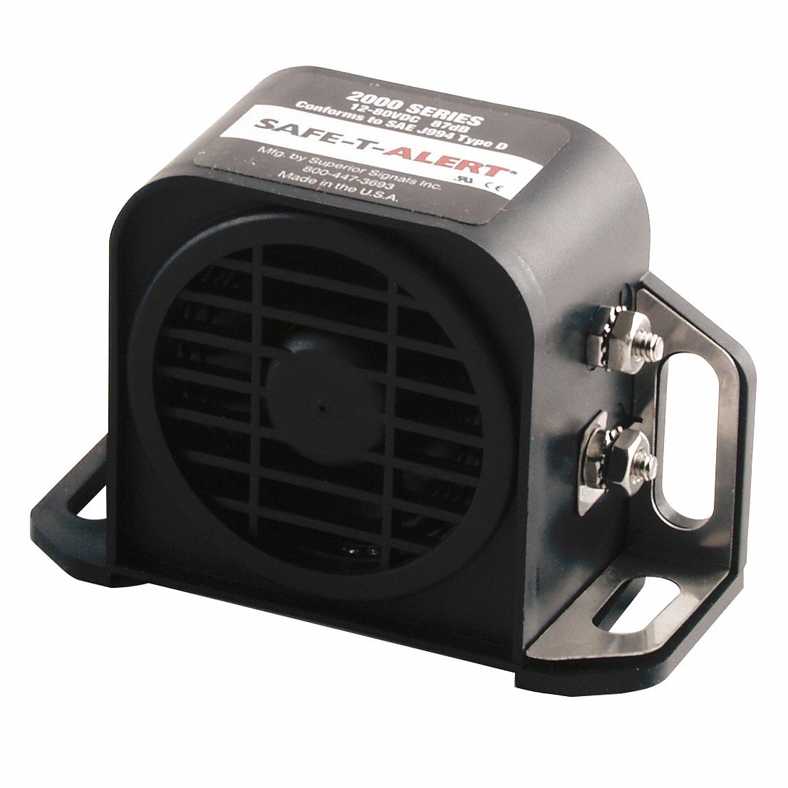 SAFE-T-ALERT Back Up Alarm, 87dB, 12-80V, Incl Grnd Clip - 38F359 ...