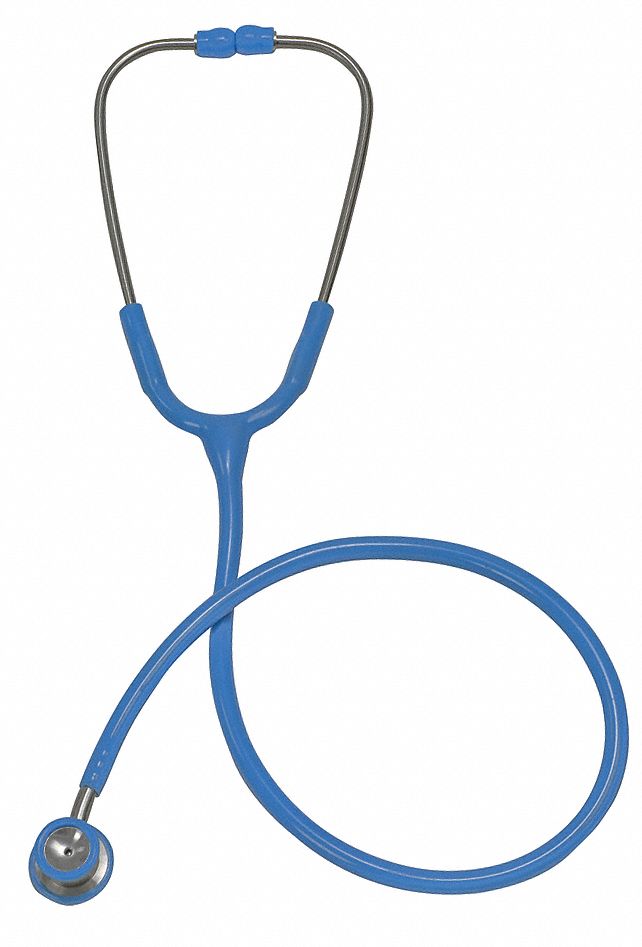 Stethoscope, Single Head, 30" Length, Infant, Light Blue, Disposable No ...