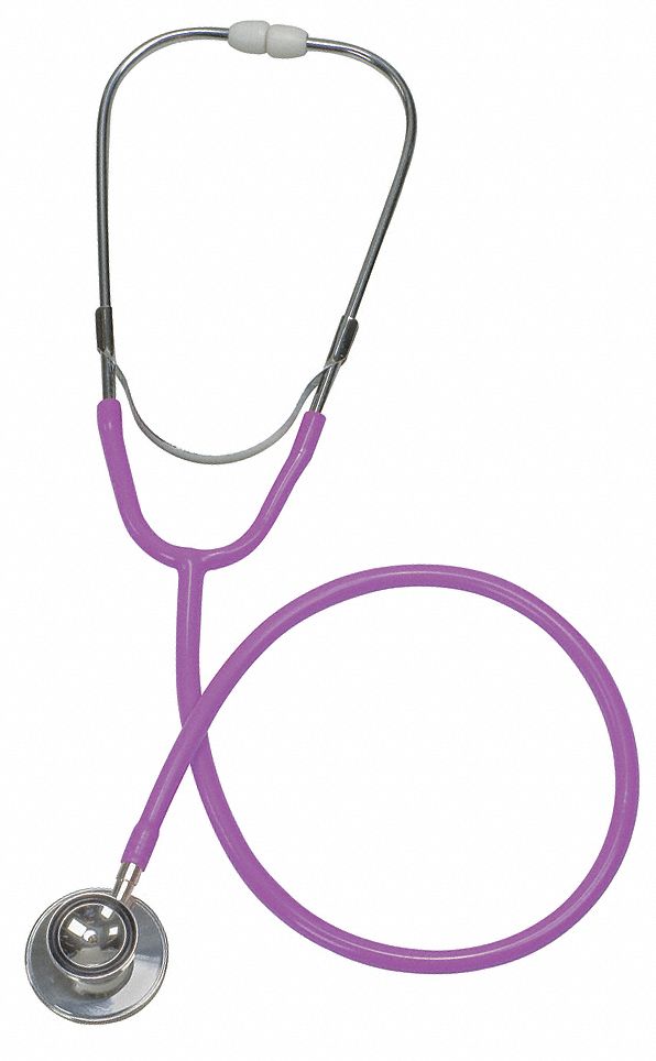 Stethoscope, Dual Head, 30" Length, Adult, Lavender, Disposable No ...