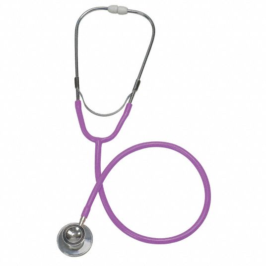 Stethoscope, Dual Head, 30" Length, Adult, Lavender, Disposable No ...