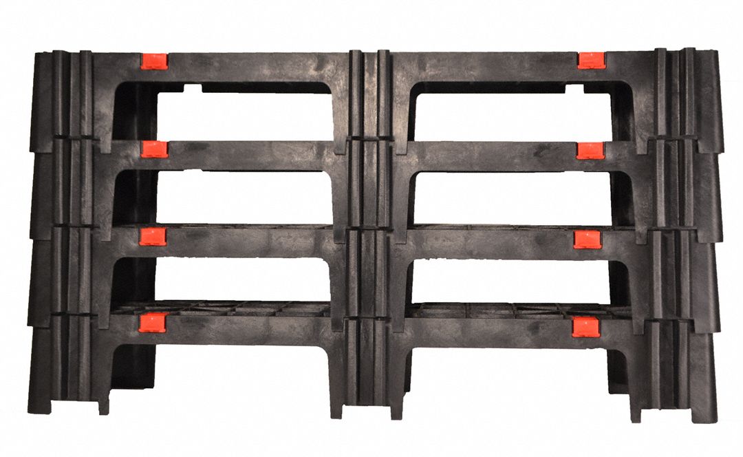 FAST LOCK PALLET 4-Way Nestable High Density Polyethylene Pallet, 12 ...