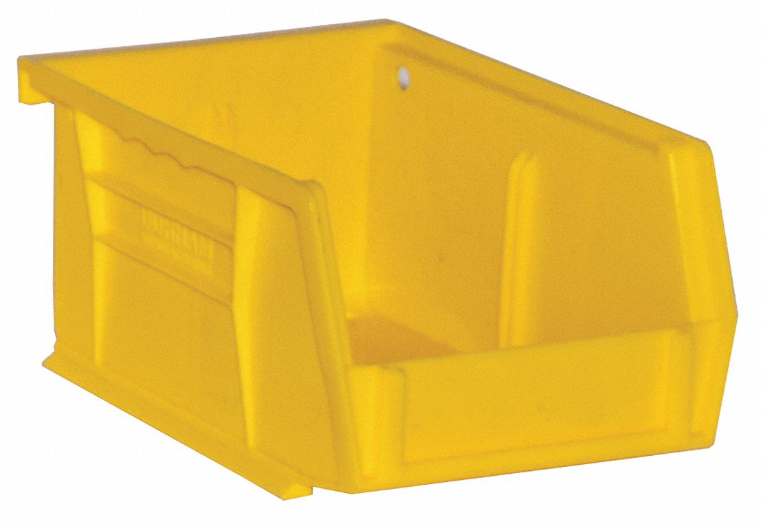 DURHAM MFG, 4 in x 3 in, Yellow, Hang and Stack Bin - 38G140|PB30210-21 ...