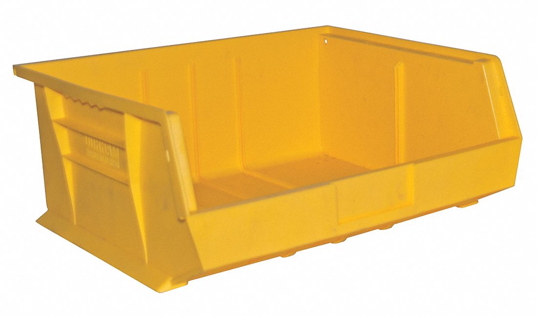 DURHAM MFG, 16 in x 7 in, Yellow, Hang and Stack Bin - 38G144|PB30250 ...