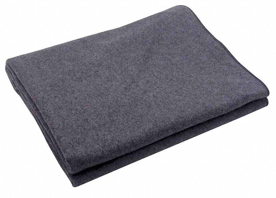 MEDSOURCE, Polyester/Wool, Gray, Blanket - 38G255|MS-40520 - Grainger