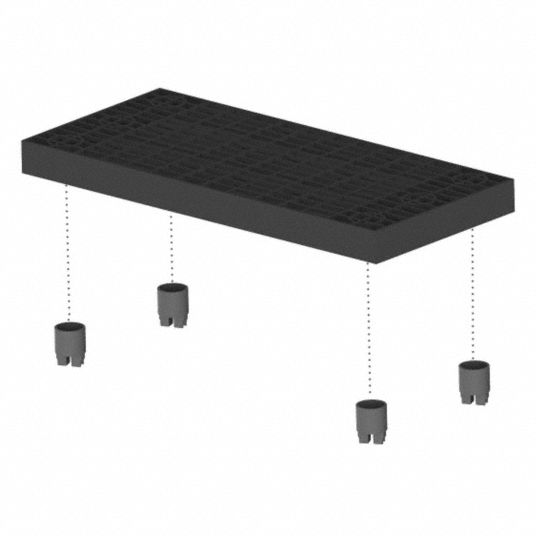 ADD-A-LEVEL Work Platform Add On Unit, HDPE, Stackable Platform Style ...