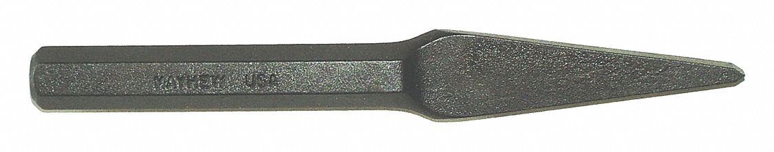 MAYHEW Cape Chisel: Steel, 3/8 in Blade Wd, 7 in Overall Lg, Plain Grip ...