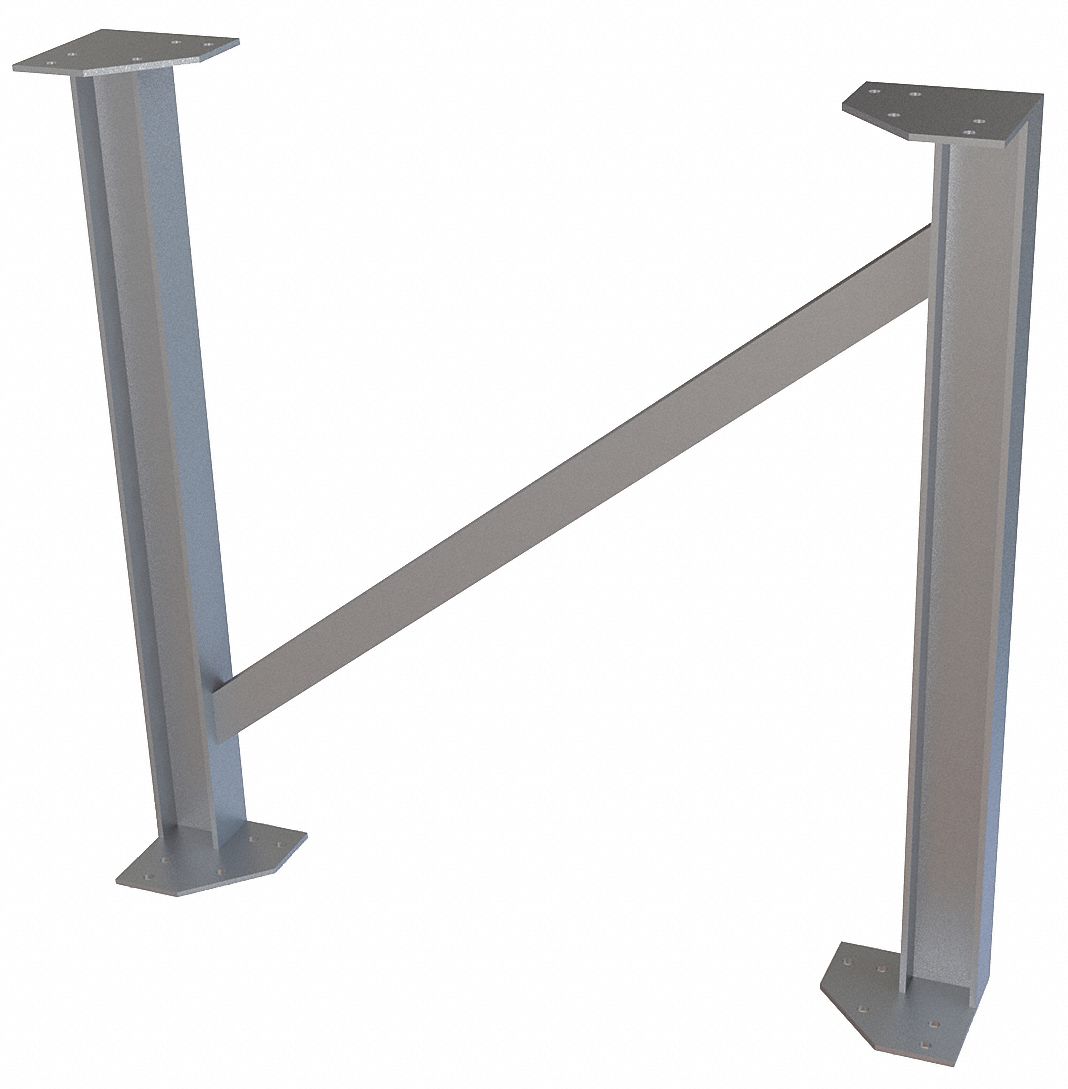 TRI-ARC, 40 in Overall Ht, 36 in Overall Wd, Support Leg - 38GR16 ...