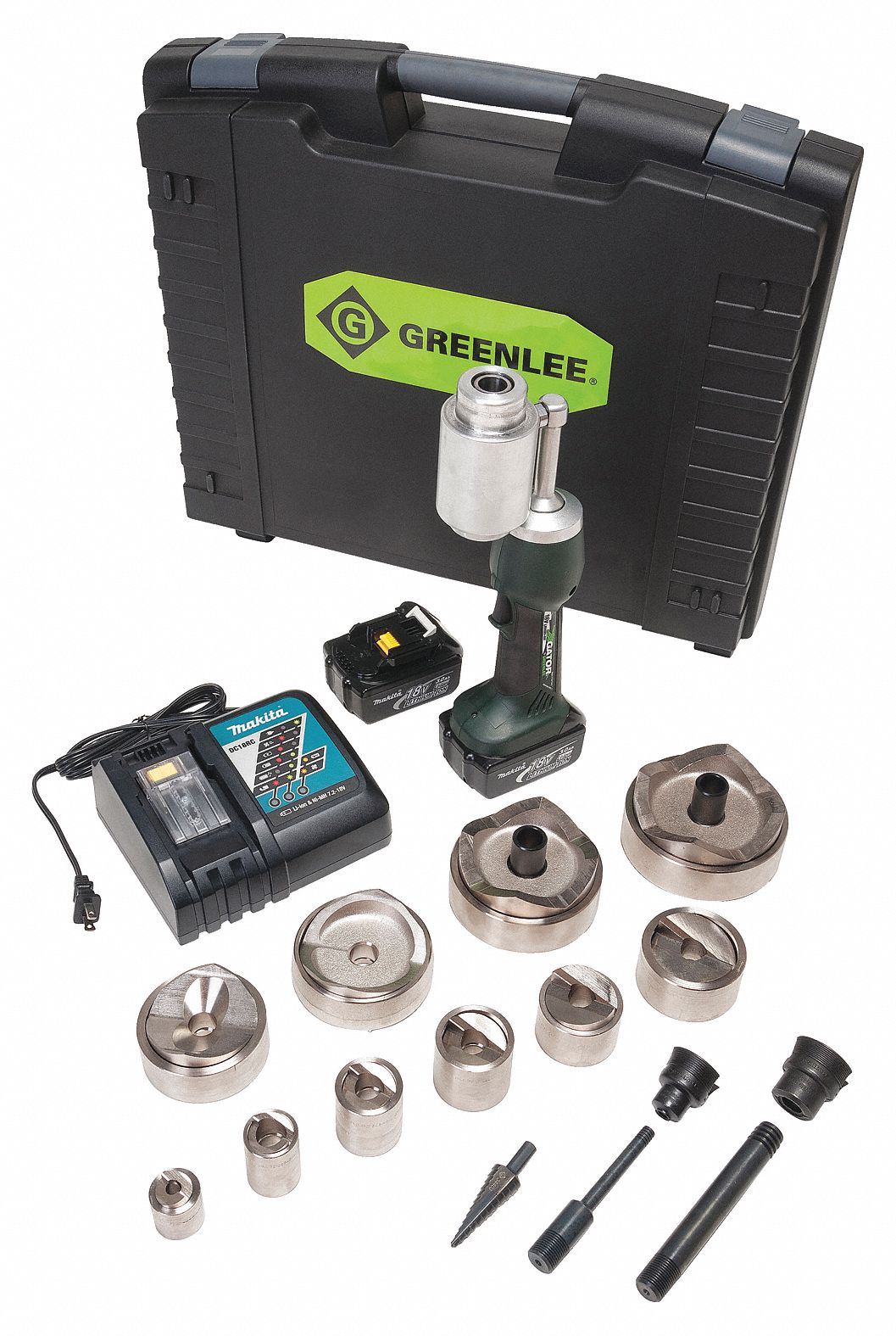 GREENLEE Kit de Sacabocados marca GREENLEE, Tamaño del Orificio (pulg ...